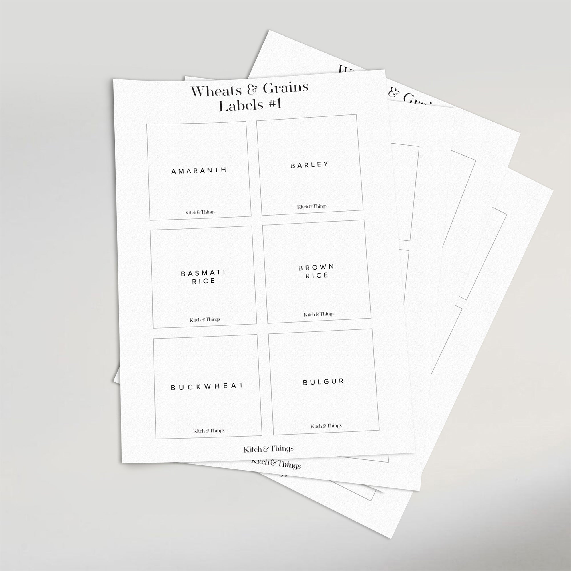 Wheat & Grain Labels | Premium Labels | KitchnThings